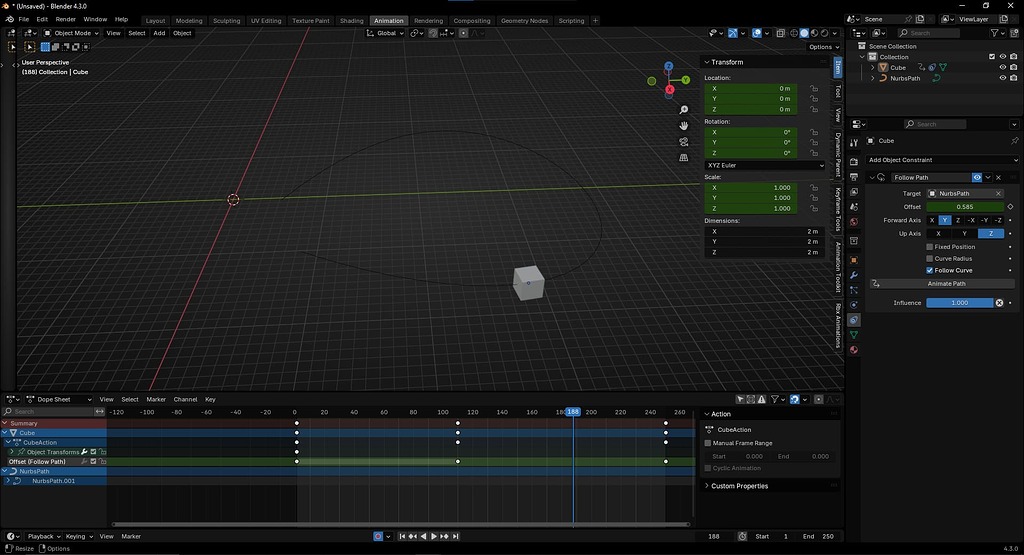 [BLENDER] How to add a delay in an object following a curve? - Art Design Support - Developer ...