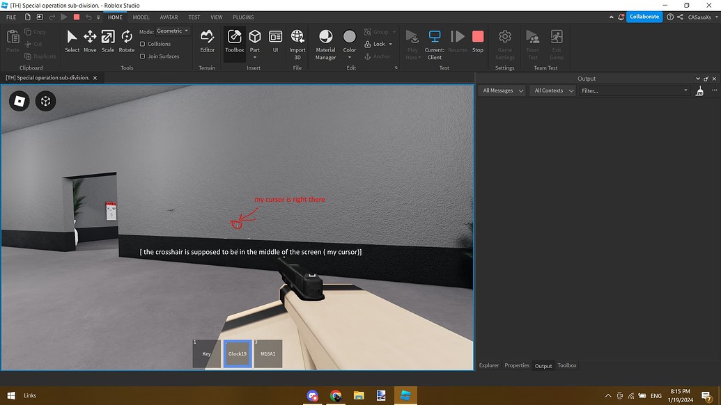 Crosshair not centered after the new update - Scripting Support - Developer Forum | Roblox