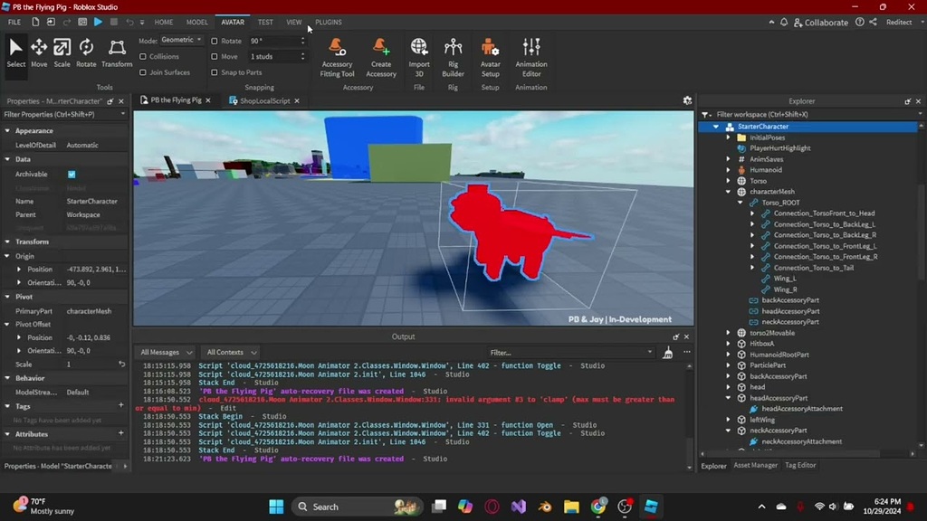 Moving Accessories with Rig & Existing Animation - Motor6D, MoonAnimator, RobloxAnimator - Art ...