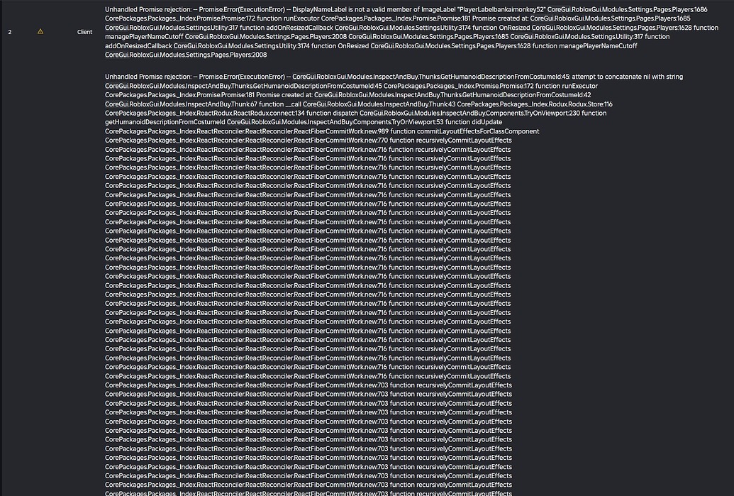 Common CoreGui Errors - Engine Bugs - Developer Forum | Roblox