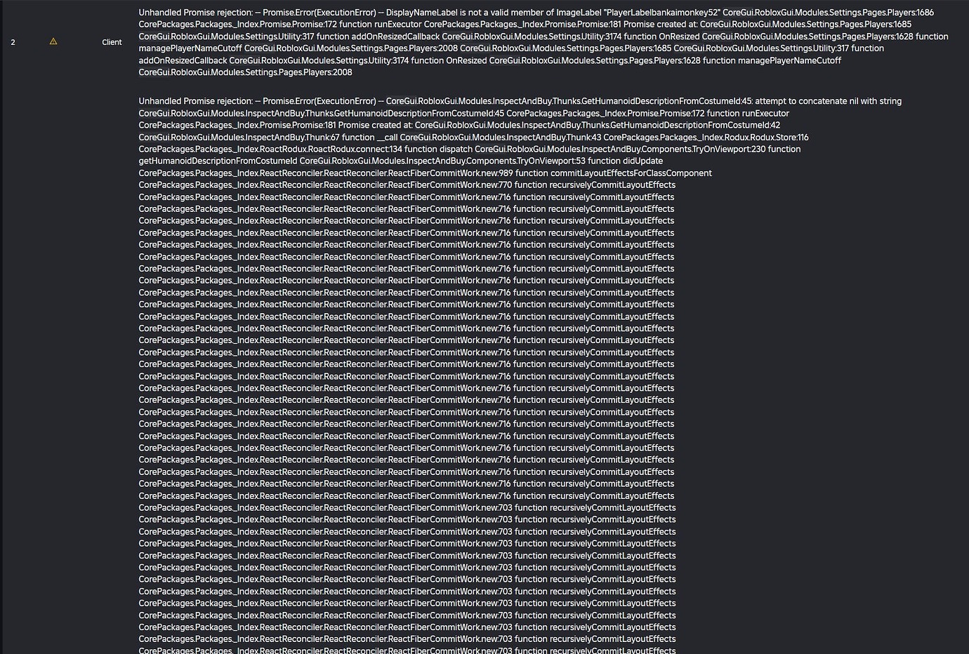 Common CoreGui Errors - Engine Bugs - Developer Forum | Roblox