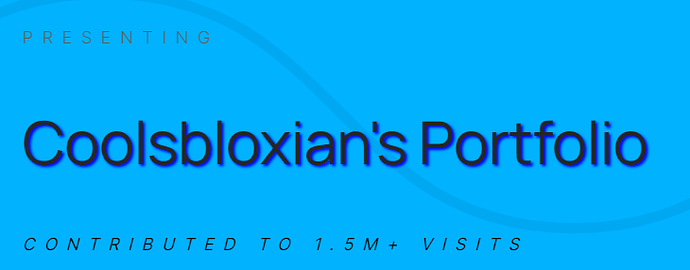 How does my portfolio look - Creations Feedback - Developer Forum | Roblox