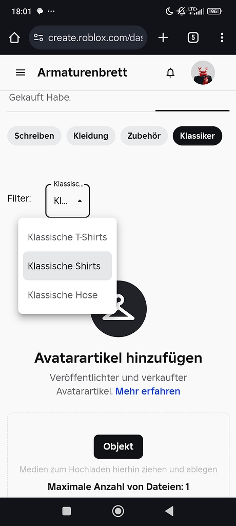 I cant Upload my Shirt and idk why? - Platform Usage Support - Developer Forum | Roblox