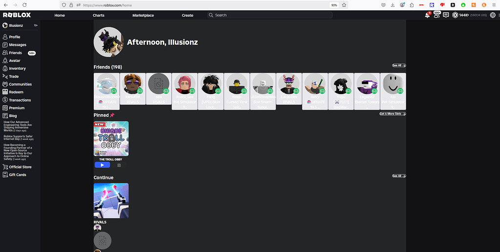 Uhh.. my home page is broken! - Platform Usage Support - Developer Forum | Roblox