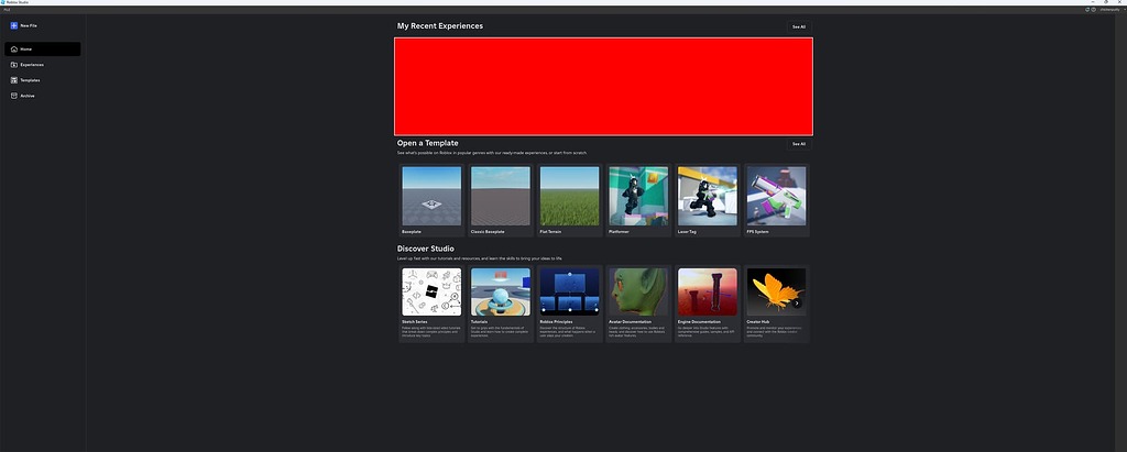 Studio start page has lots of empty space - Studio Bugs - Developer ...