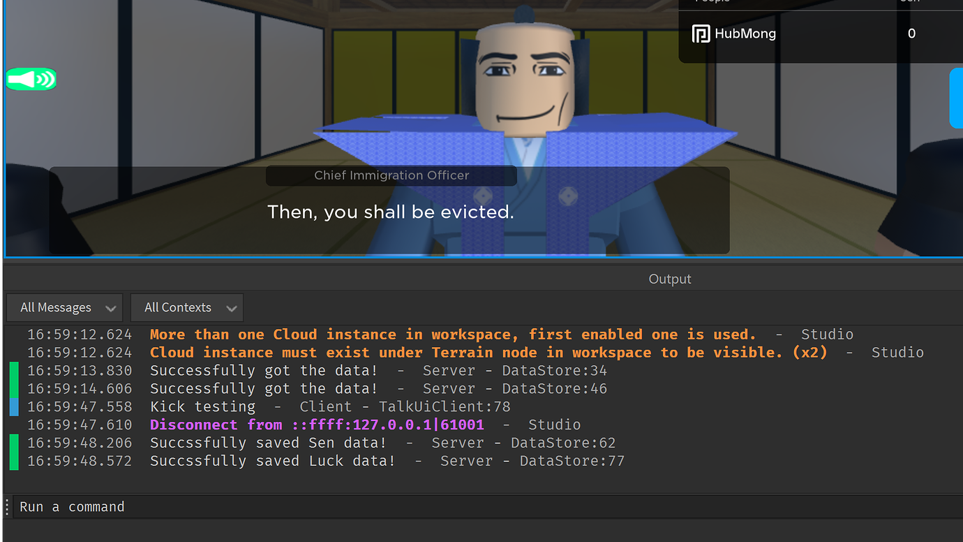 Kick() seems work in Studio, but not in the real experience - Scripting Support - Developer ...