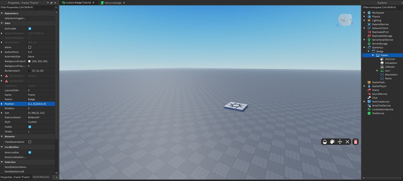 (NEW) Custom Badge Notification Tutorial - Community Tutorials - Developer Forum | Roblox