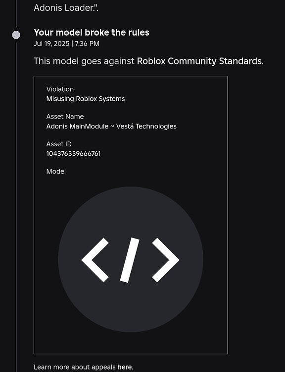Admin Panel got taken down for misusing roblox's systems - Platform ...