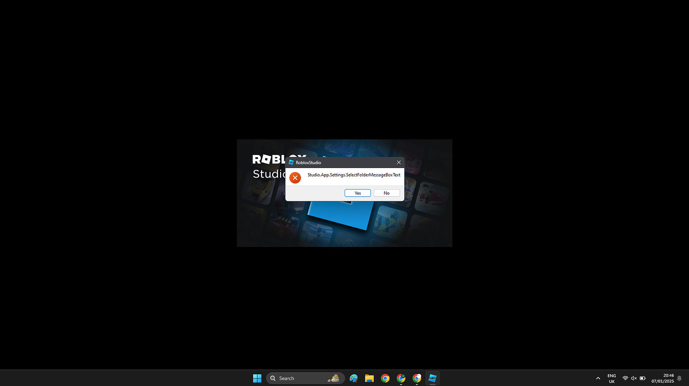 [SOLVED] Persisting error interrupt upon ROBLOX Studio launch - Studio Bugs - Developer Forum ...
