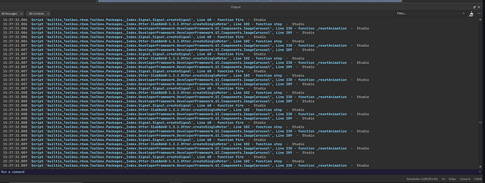 Roblox toolbox freezing and erroring in console - Scripting Support - Developer Forum | Roblox