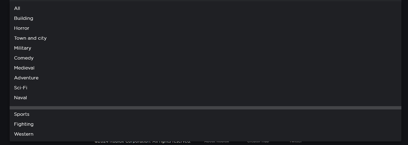 "FPS" and "RPG" show up as blank in Genre Selection for Place ...