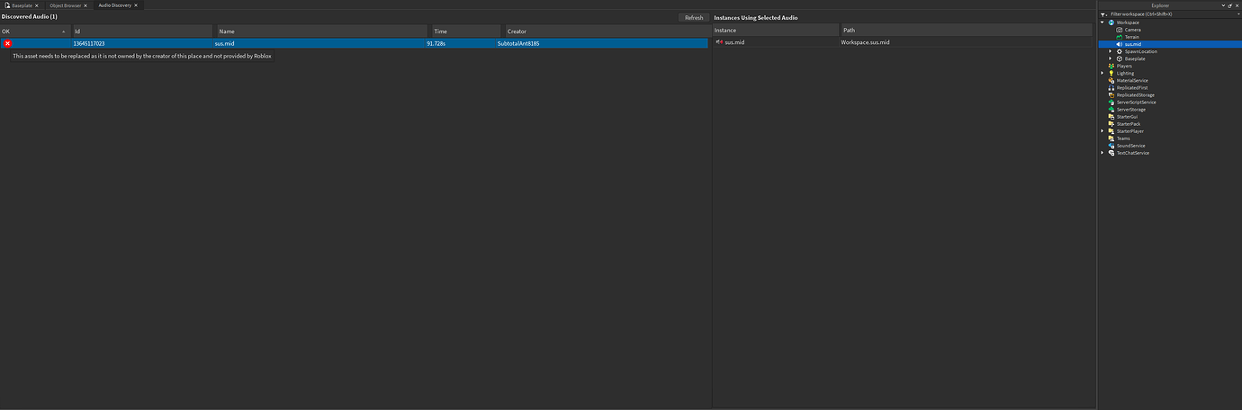 Find And Fix Hard To Find Sounds Failed To Load Sound Rbxassetid