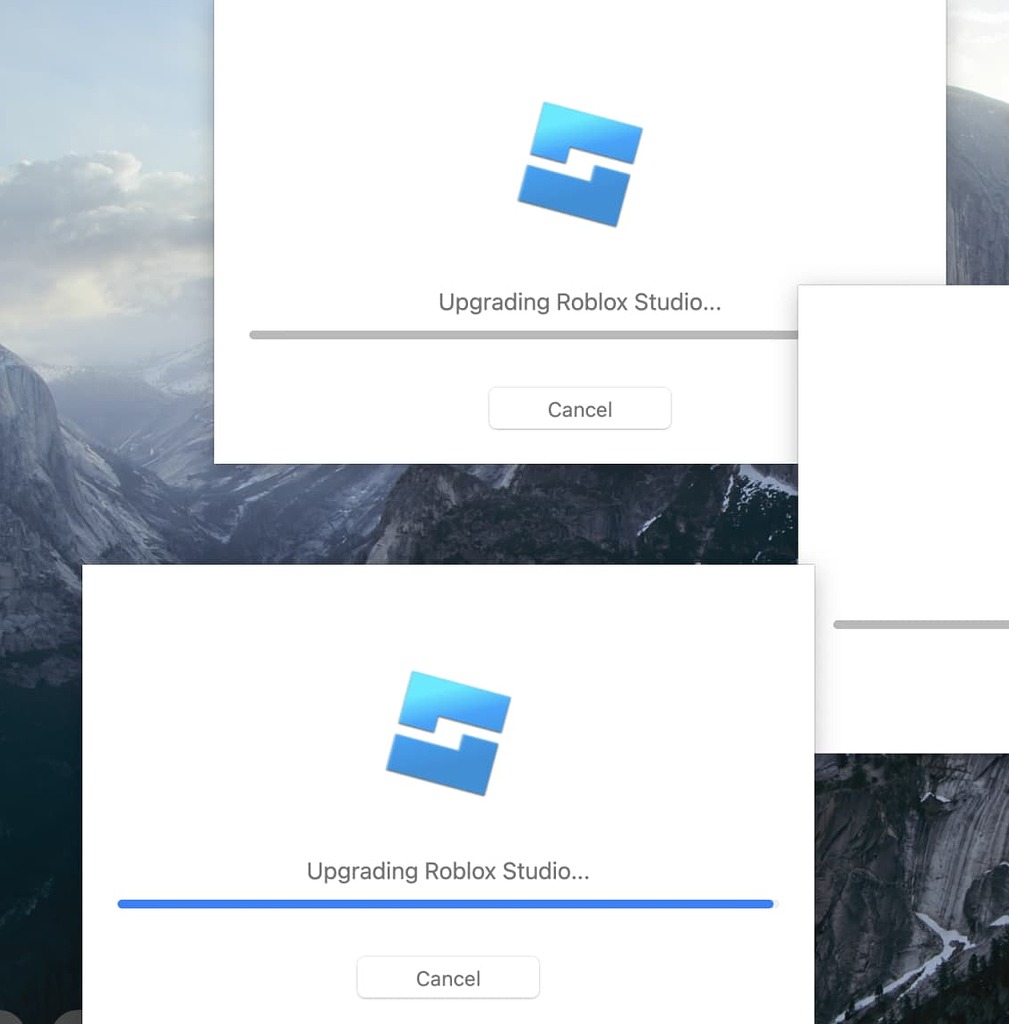 Clicking on Roblox Studio in MacOS Dock during an update causes it to ...