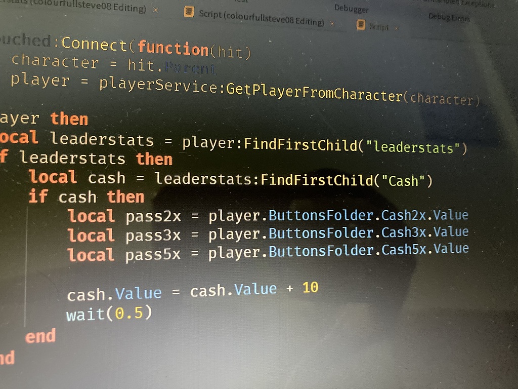 When pressed on the button it is not going 0 - Scripting Support - Developer Forum | Roblox