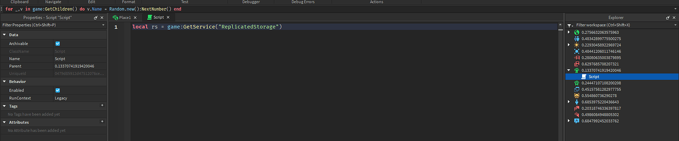 Replicated Storage - Scripting Support - Developer Forum | Roblox