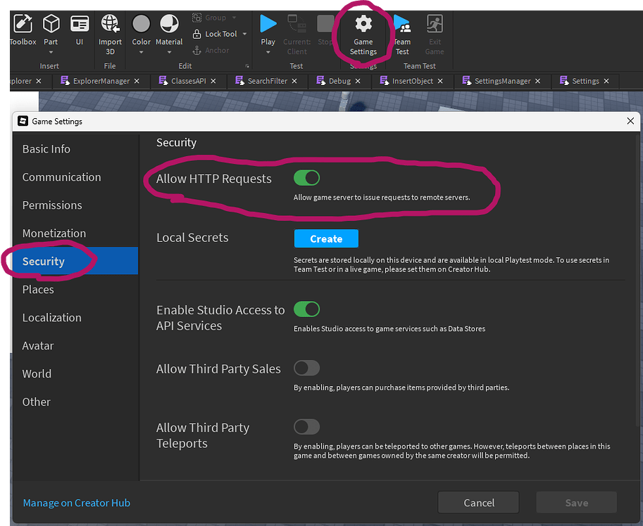HD Admin requesting to turn on HTTP requests - Platform Usage Support ...
