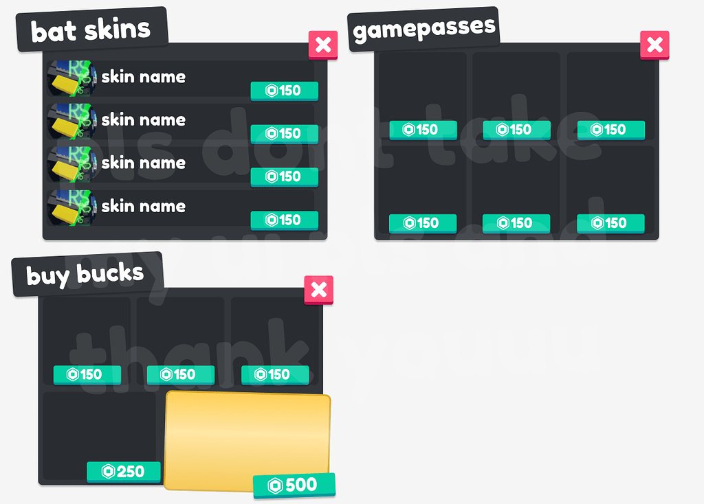 Simplistic UI set for my game - Creations Feedback - Developer Forum ...