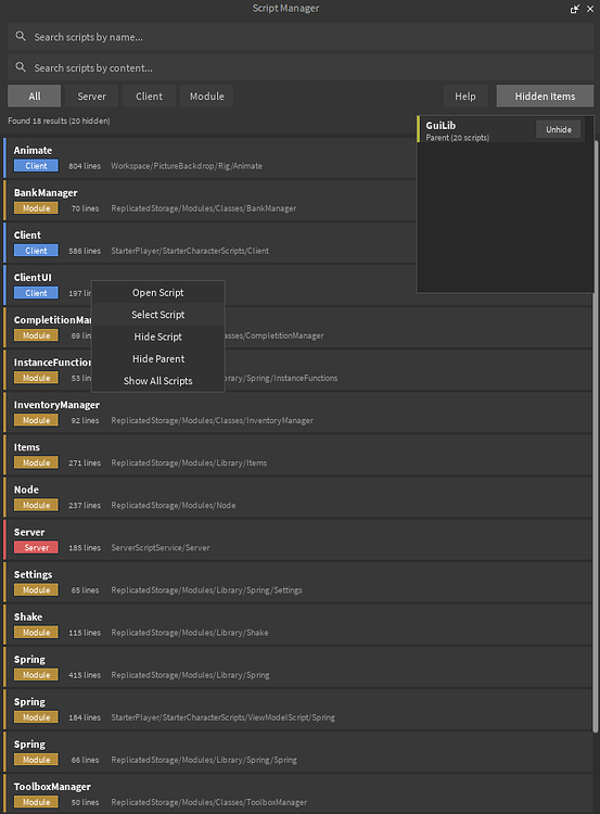 A file manager... for scripts! Script Manager! [V3] [Categories ...