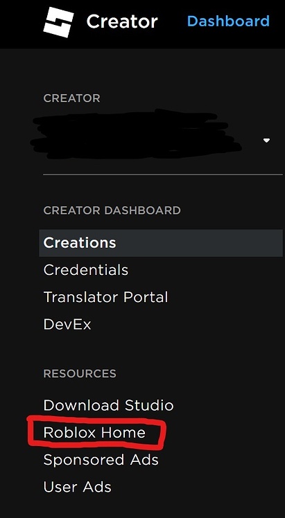 Unintuitive To Return To Roblox From Creator Dashboard - Website Features - Developer Forum | Roblox