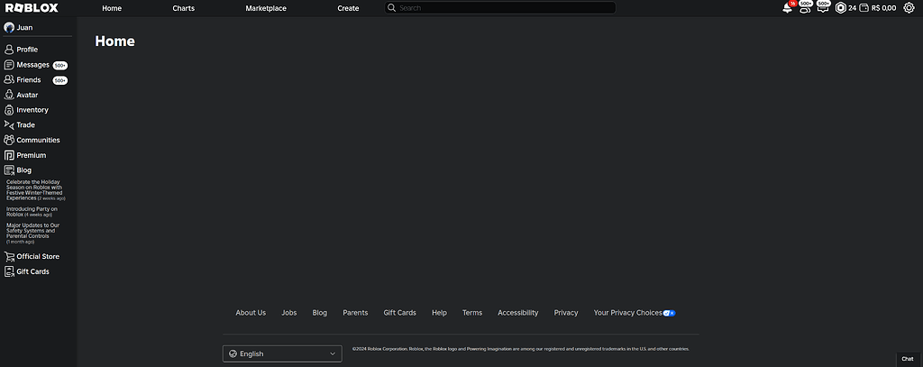 Homepage Fails to Load Content on Roblox Website - Roblox Application ... Homepage Fails to Load Content on Roblox Website - Roblox Application ...