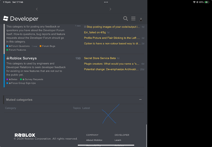 Muted categories only show in mobile view - Forum Bugs - Developer ...
