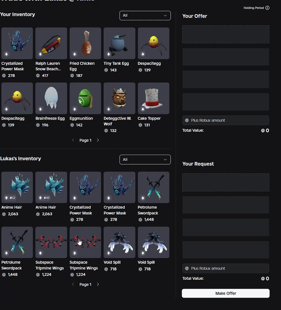 The Jade Catseye does not appear in the Trading tab - Catalog Asset ...