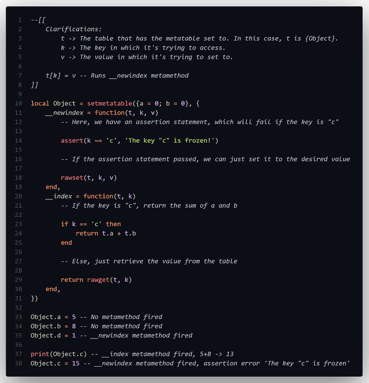 The useful, yet strange world of metatables - Community Tutorials ...