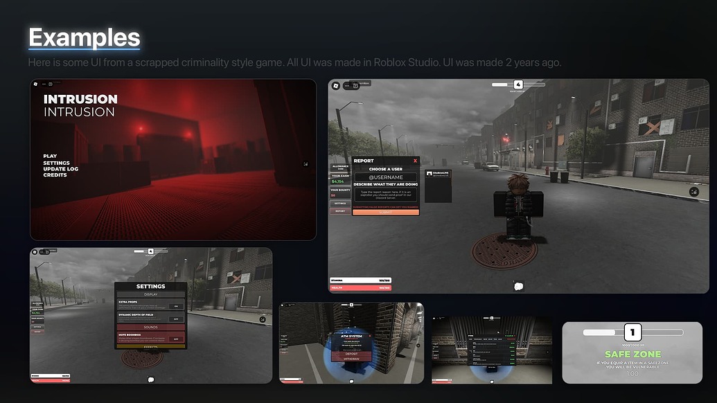 Shxdow's UI / UX Portfolio - Portfolios - Developer Forum | Roblox