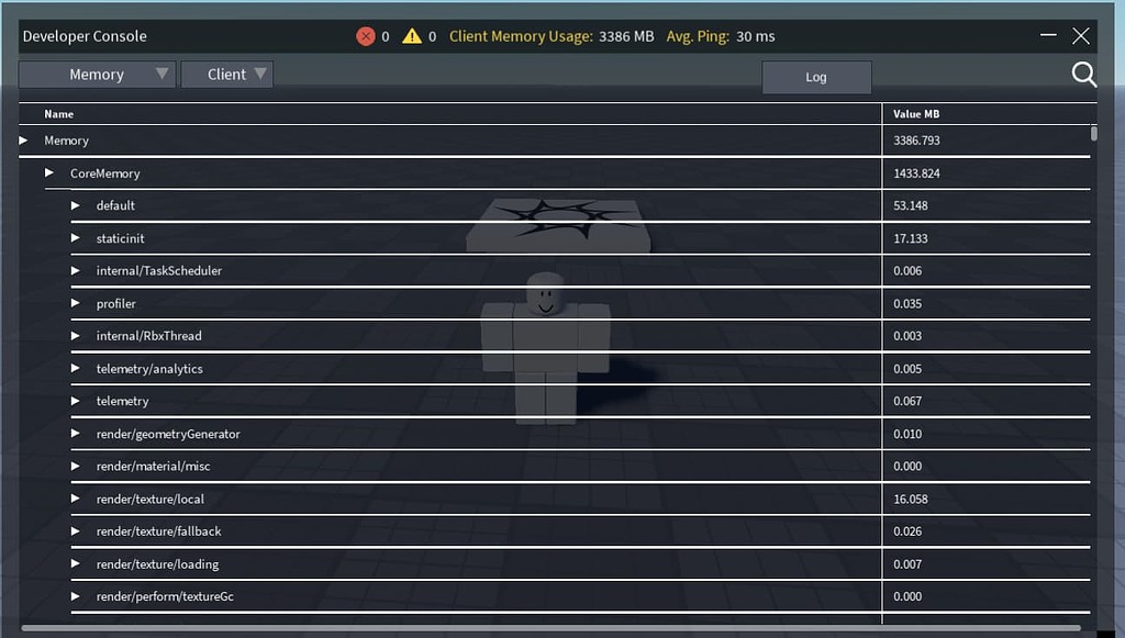 3.4GB Client Memory Usage on Empty Baseplate — Is This Normal? - Platform Usage Support ...