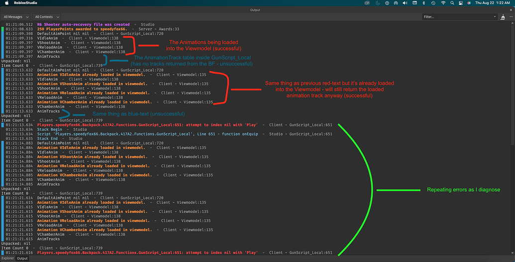 AnimationTrack not being returned by BindableFunction (Client-side ...