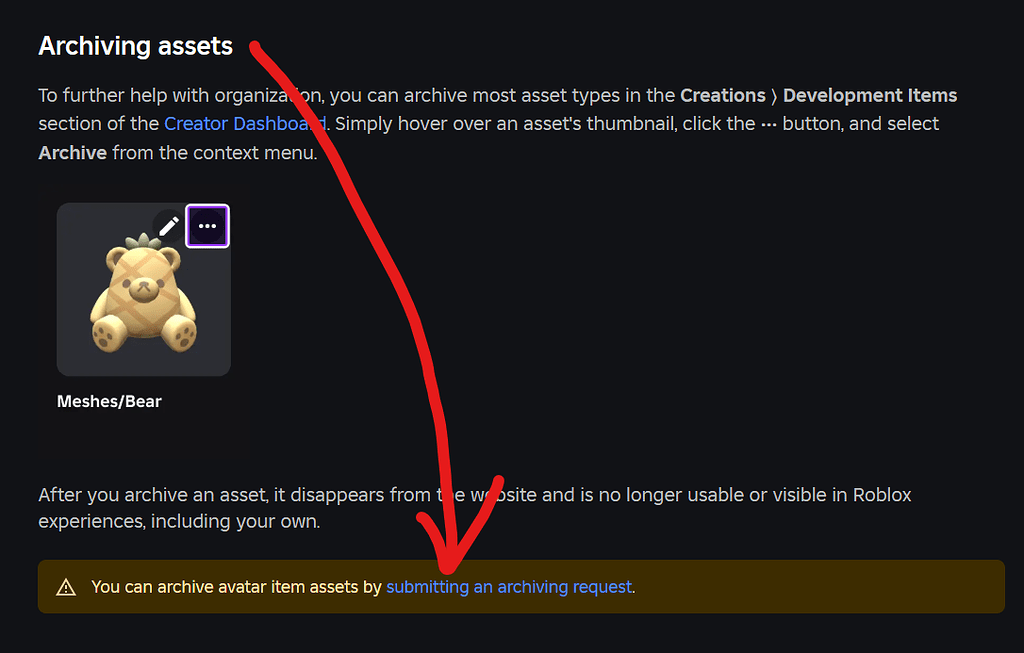 Outdated Statement Regarding Archiving Marketplace Assets 💅🏻 - Documentation Issues - Developer ...
