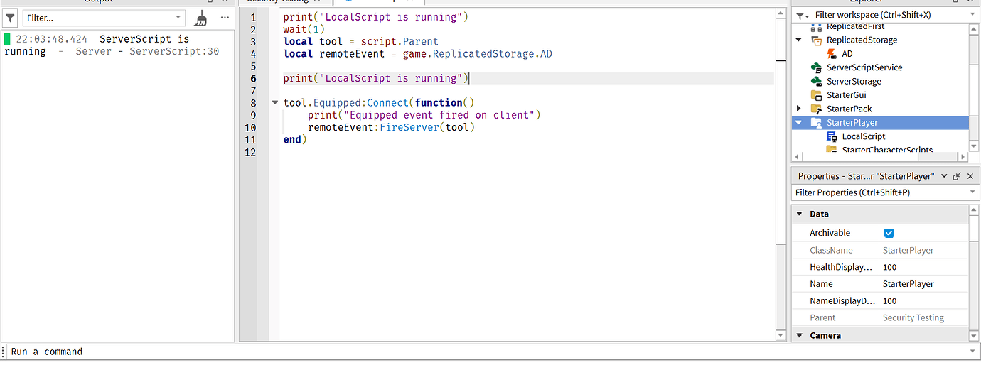 Trouble getting Local Script to run - Scripting Support - Developer ...