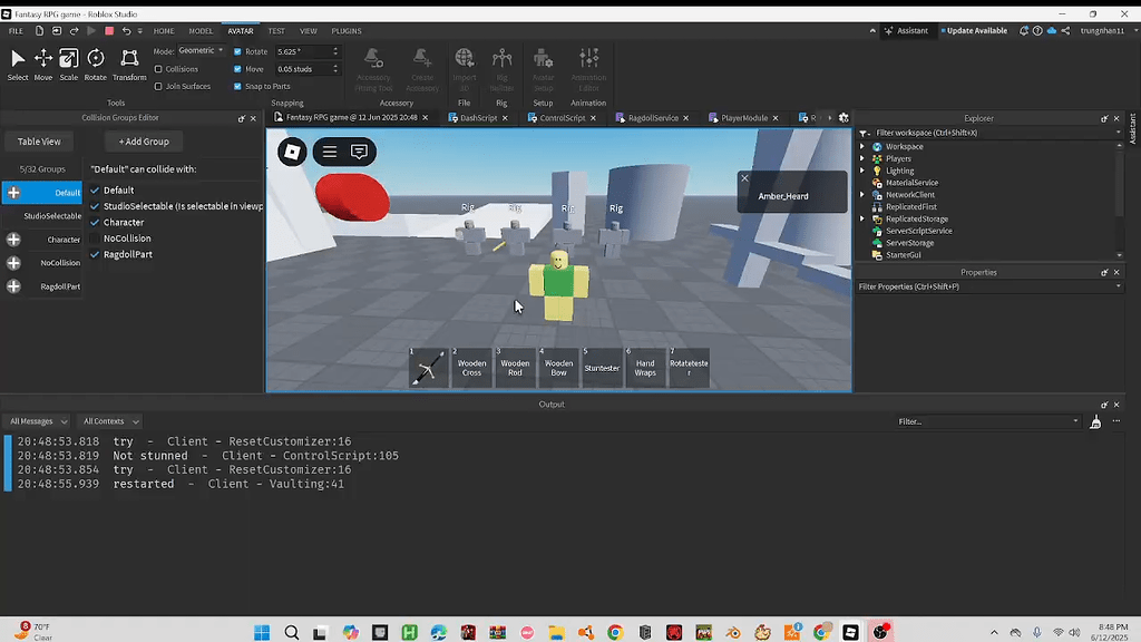 Problem With Wall Grabbing Script Scripting Support Developer Forum Roblox