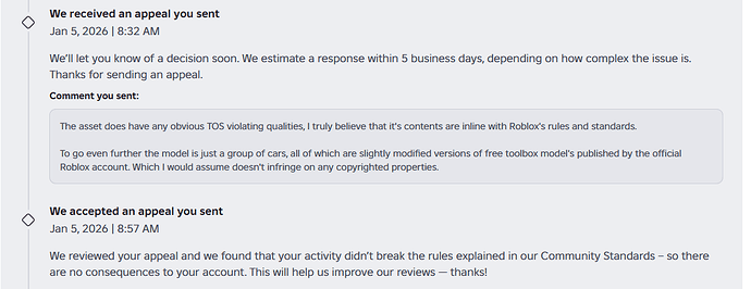 Ban note is incorrect + Still terminated for violation with accepted ...