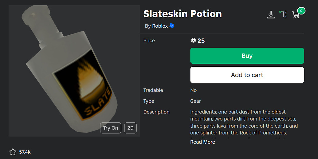 Certain Roblox Gears Not Transparent in 3D Asset Preview - Catalog ...