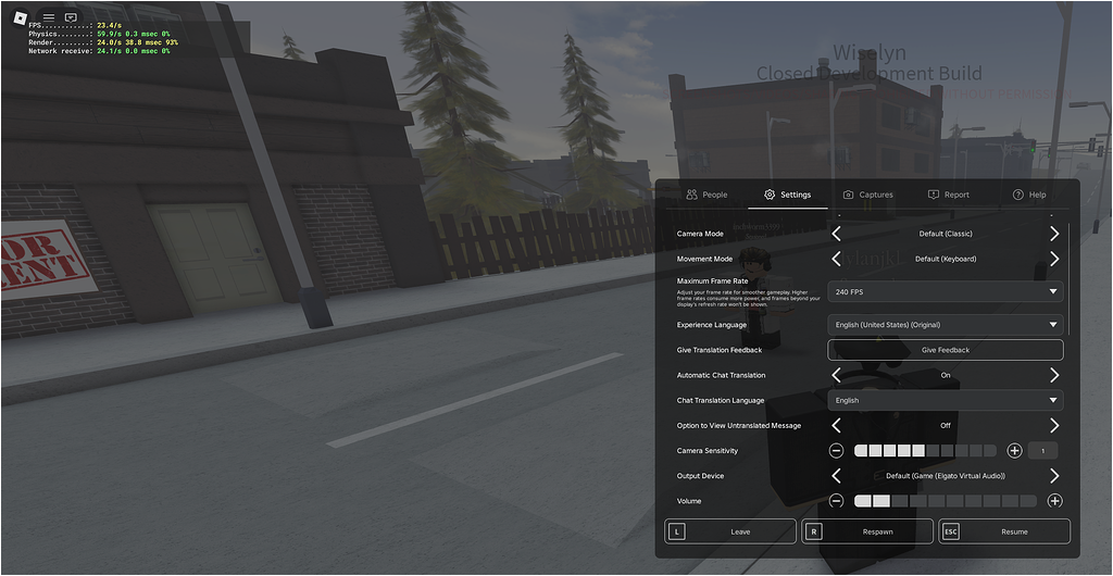 Major FPS issues with the Roblox ESC menu when opening/closing or ...