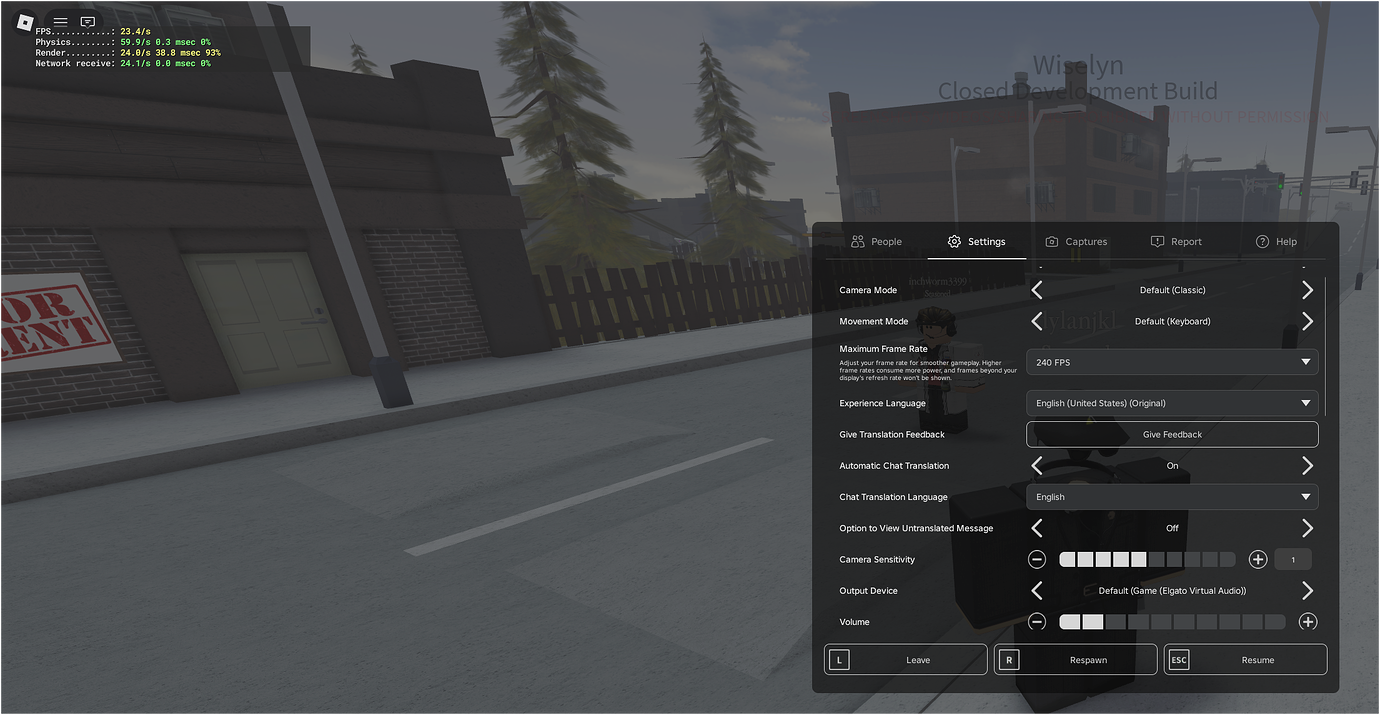 Major FPS issues with the Roblox ESC menu when opening/closing or ...