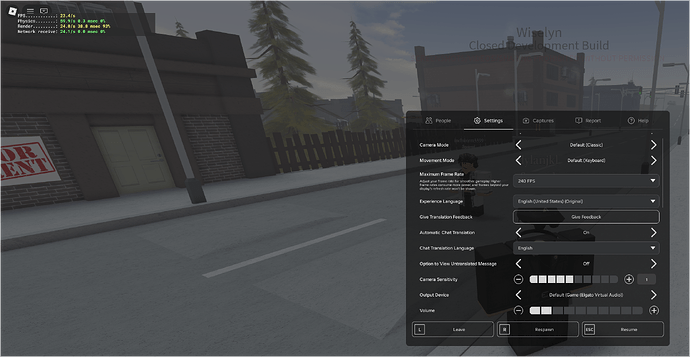 Major FPS issues with the Roblox ESC menu when opening/closing or ...