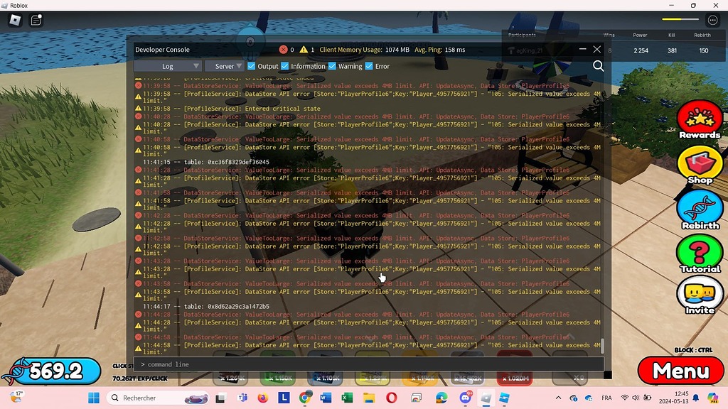 Reached my Datastore limit is that possible to bypass the limit of 4 millions MB saving data ...