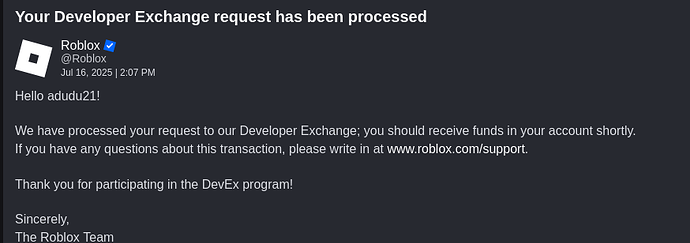 Devex Declined, Roblox witholding 40k+ USD i don't know what to do ...