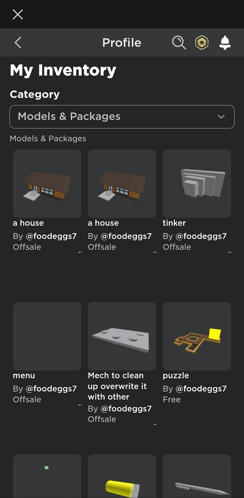 In-Experience Creation of Packages [Disabled] - Announcements - Developer Forum | Roblox