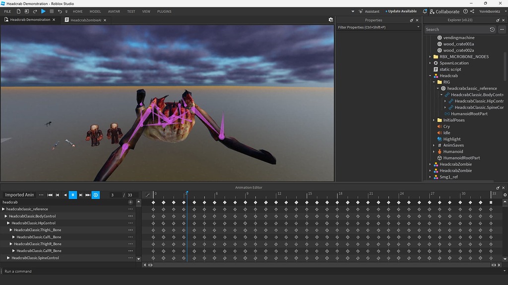 Animations become flipped when assigning the HumanoidRootPart as Primary part - Building Support ...