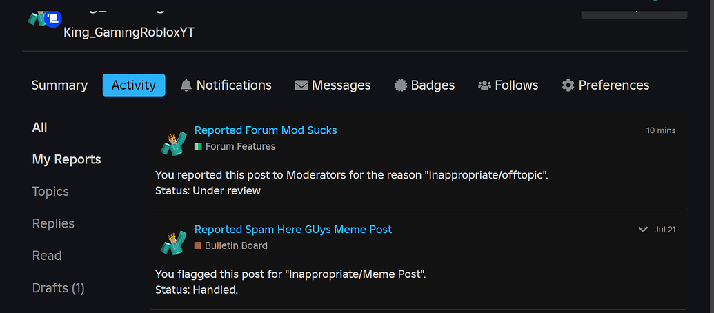 Improve Forum Moderation - Forum Features - Developer Forum | Roblox