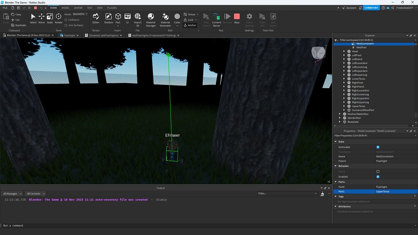 Object attached to character - Scripting Support - Developer Forum | Roblox