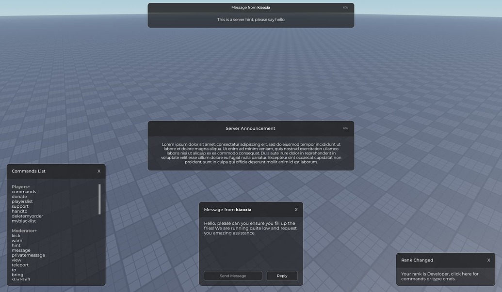 Basic Admin Essentials - Reimagined - Creations Feedback - Developer ...