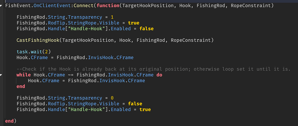 Why is my Hook not returning properly? - Scripting Support - Developer Forum | Roblox
