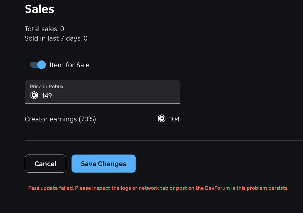 Creating gamepasses bug - Platform Usage Support - Developer Forum | Roblox