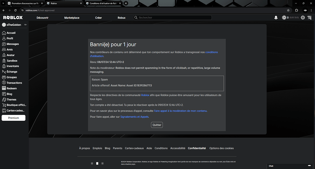 Avatar Access Revoked - Platform Usage Support - Developer Forum | Roblox