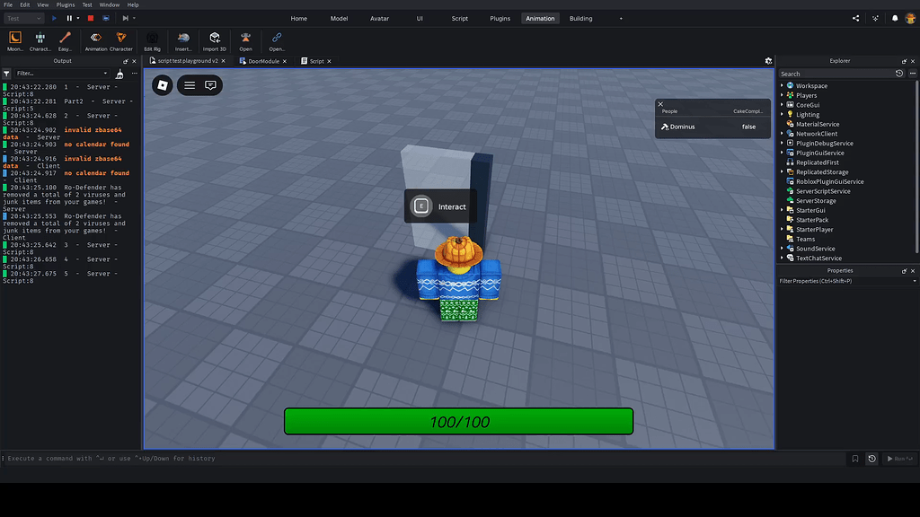 Strange bug that I found in my DoorModule - Scripting Support ...