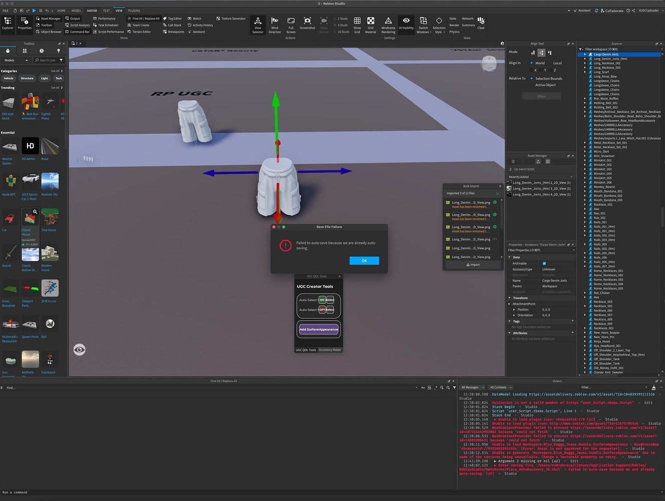 Can't Use Studio Due to Various Errors - Studio Bugs - Developer Forum ...